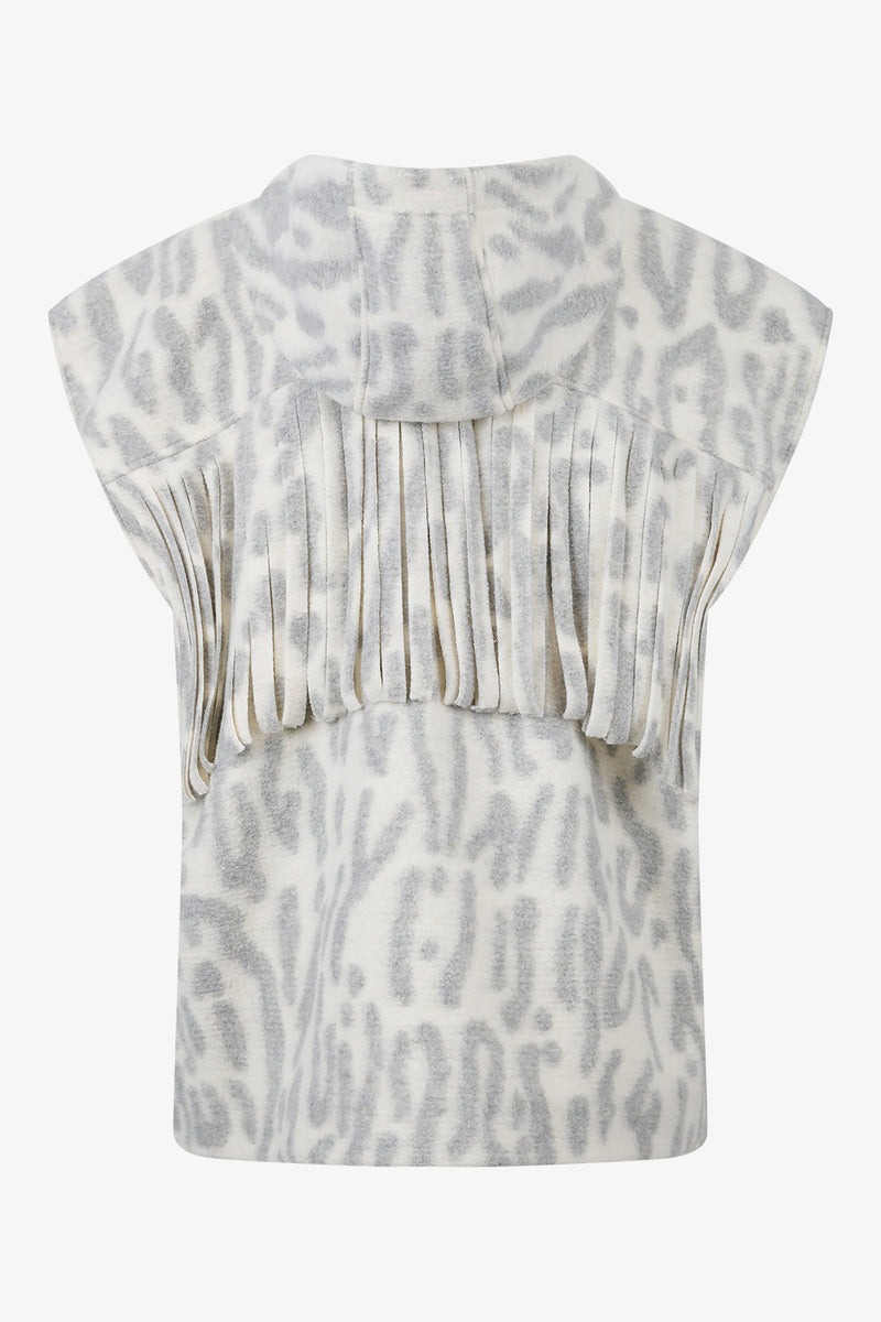 Sportalm Trendy Wool Vest with Leopard Print – Ela Maria