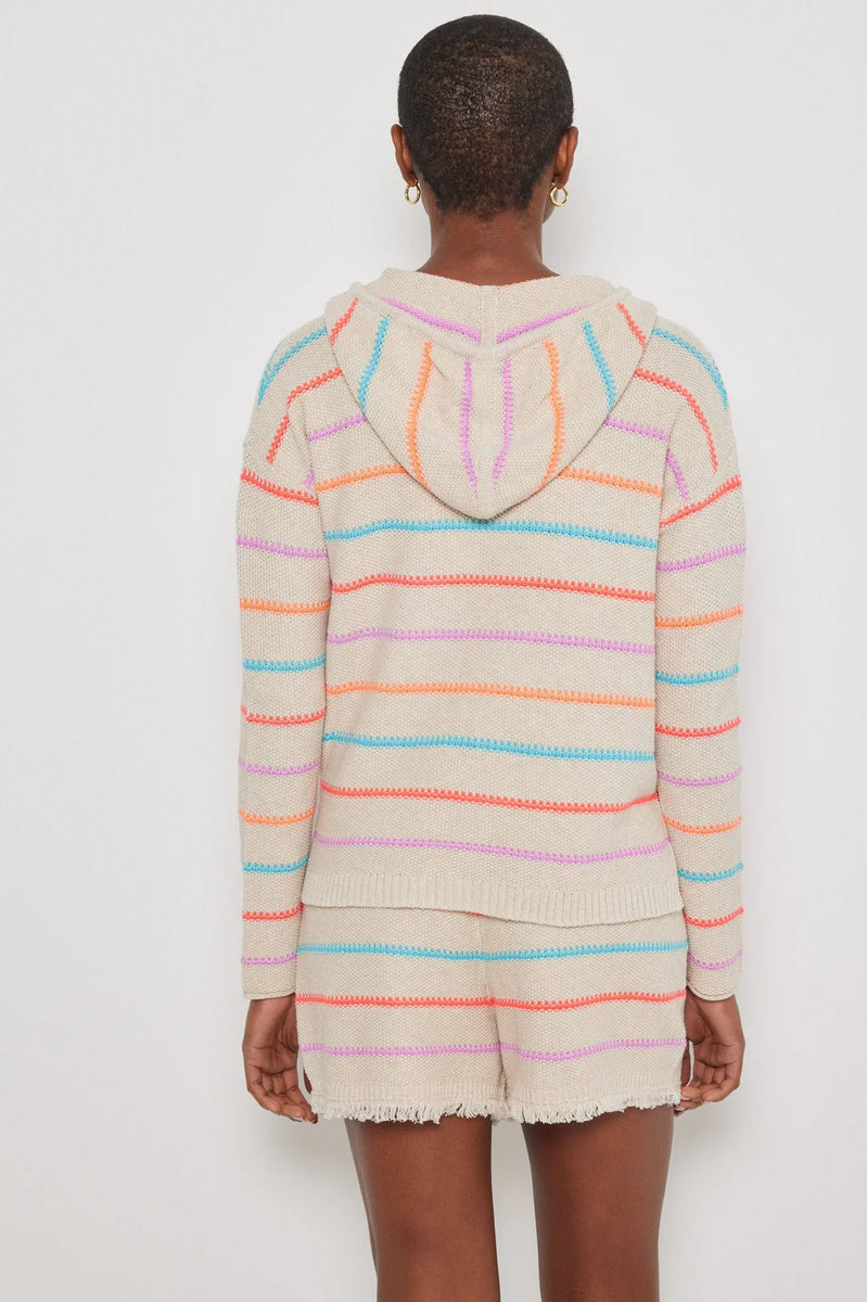 Lisa Todd Quick Stitch Stripe Hoodie in Almond – Ela Maria