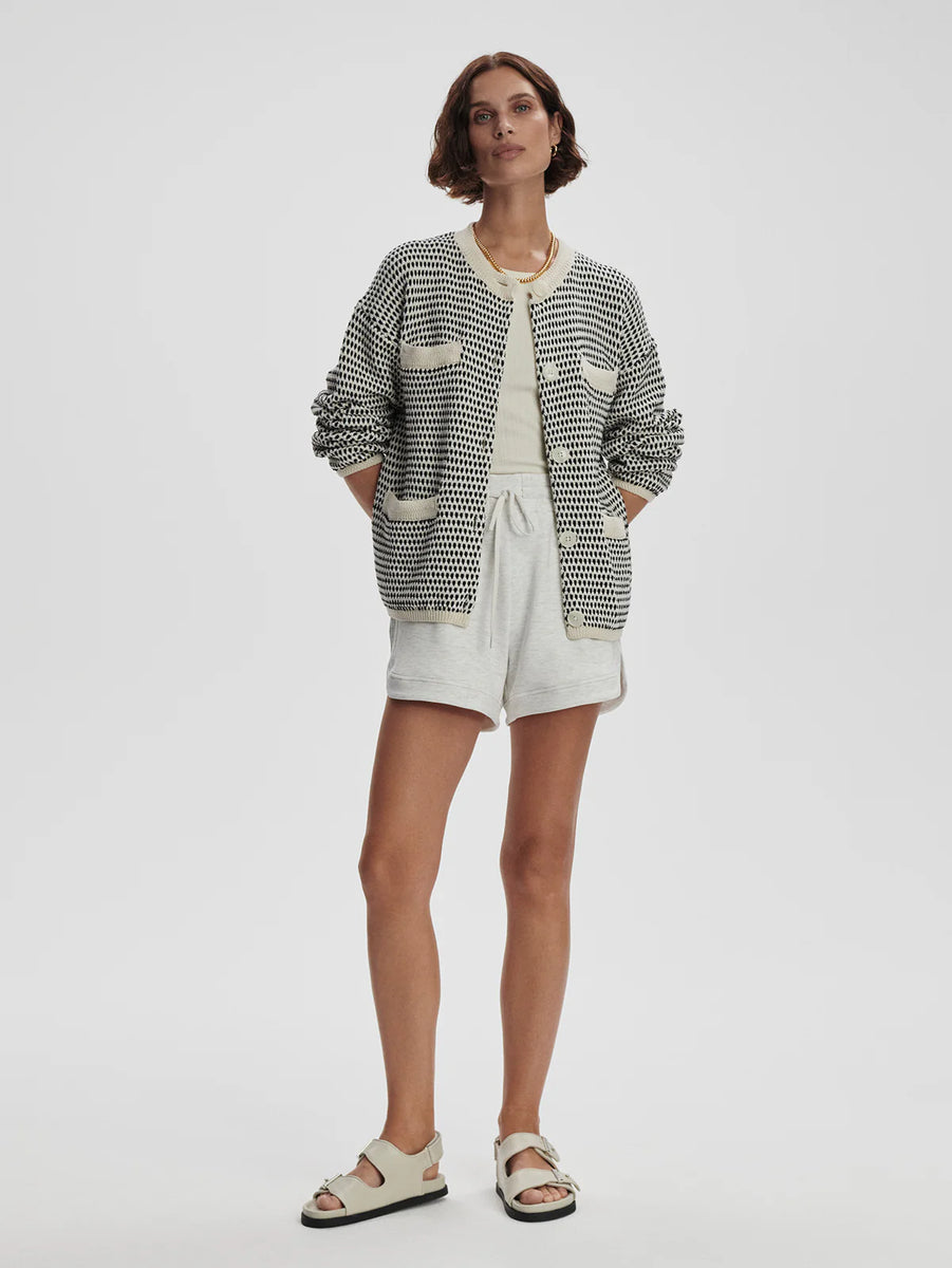 Varley Tidewell Textured Knit Jacket in Birch Multi Stitch – Ela Maria