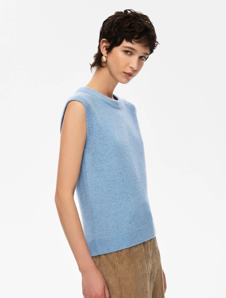 iBlue Pesaro Knitted Vest in Sky Blue – Ela Maria